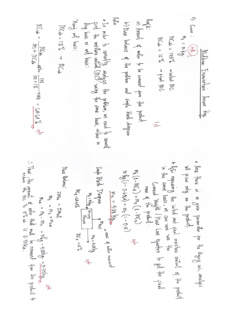 Midterm Examination Answer Key | PDF