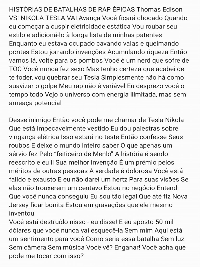 Tesla Rap | PDF