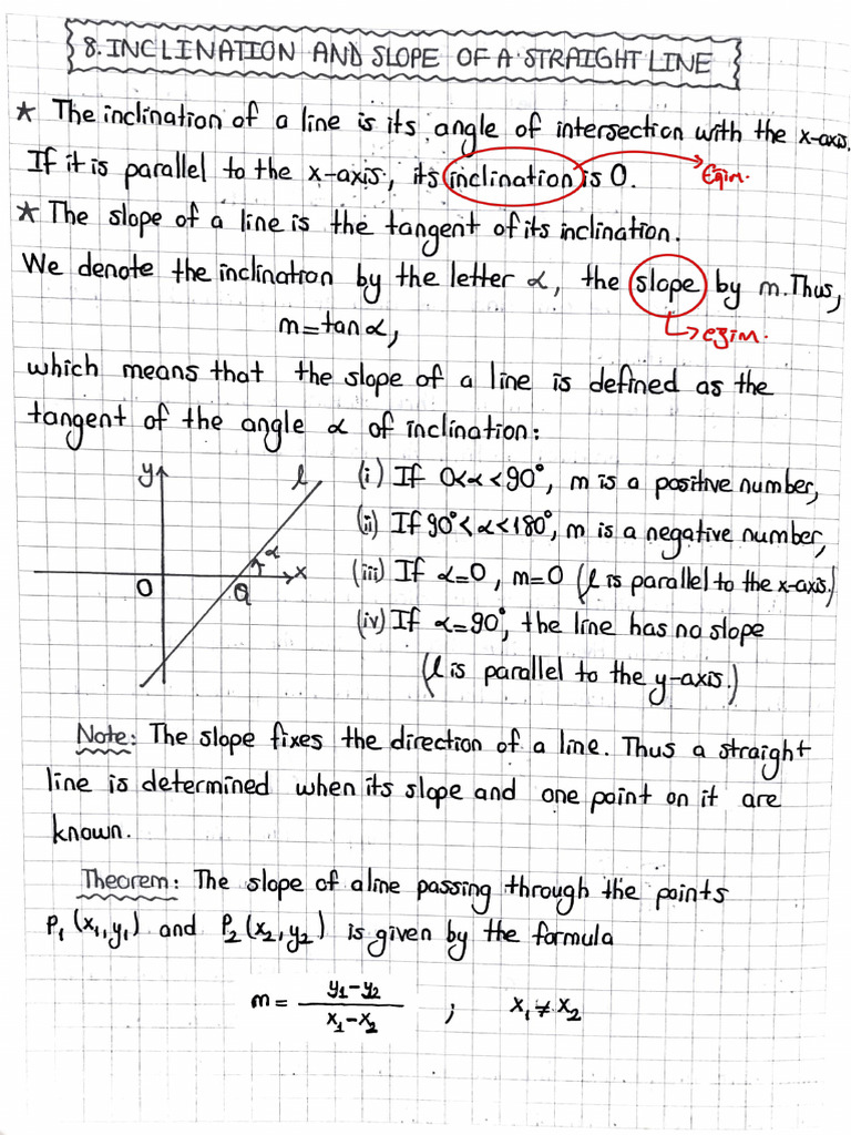 Analytic Geometry Lecture Notes - 2nd Week Part 2 | PDF