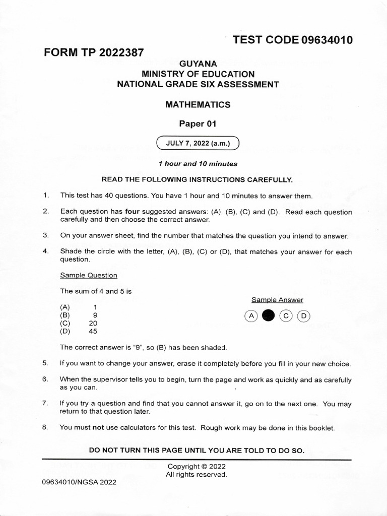 Mathematics Paper I (1) v2022 Paper 1 | PDF
