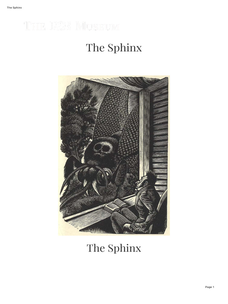 The Sphinx - Poe | PDF