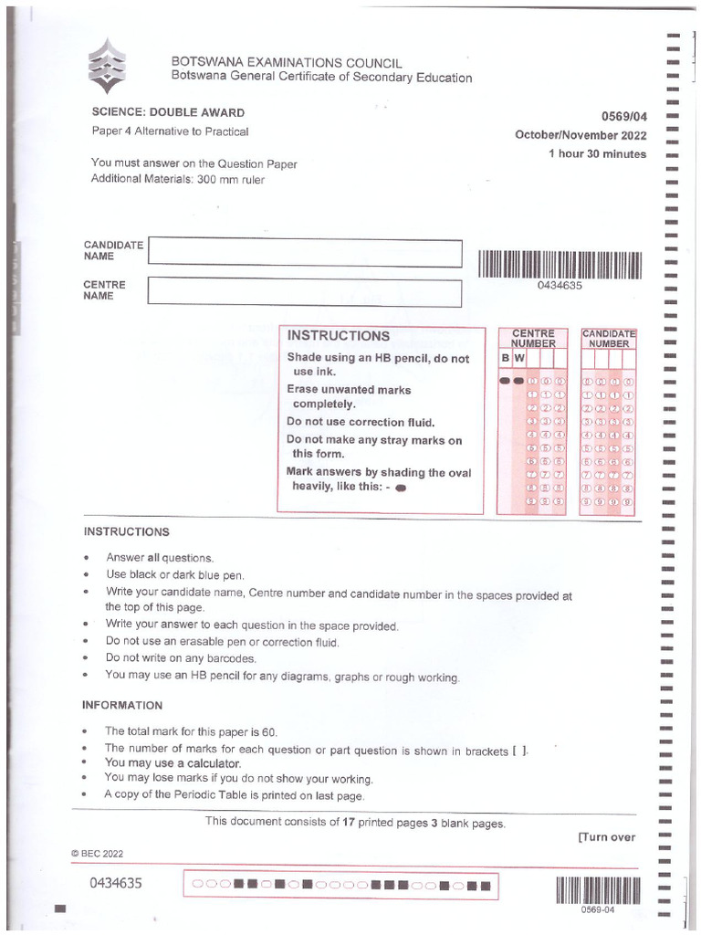 Bgcse Sda 4 2022 | PDF
