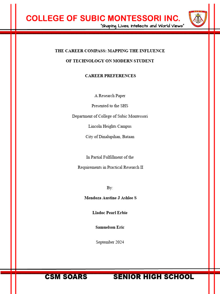 The Career Compass - Mapping The Influence of Technology On Modern ...