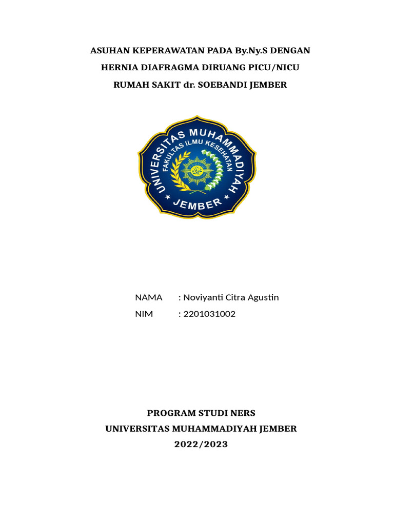 Askep HERNIA DIAGRAGMA (Picu - Nicu) | PDF