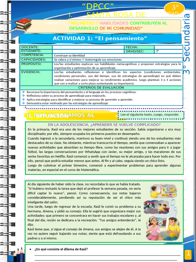 3° DPCC - Actv.01-Unid.5 2023 | PDF