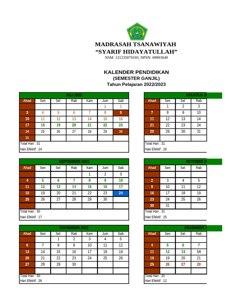 KALENDER, PROTA, PROMES, APE, KKM IPS Kelas 9 (2022-2023) | PDF