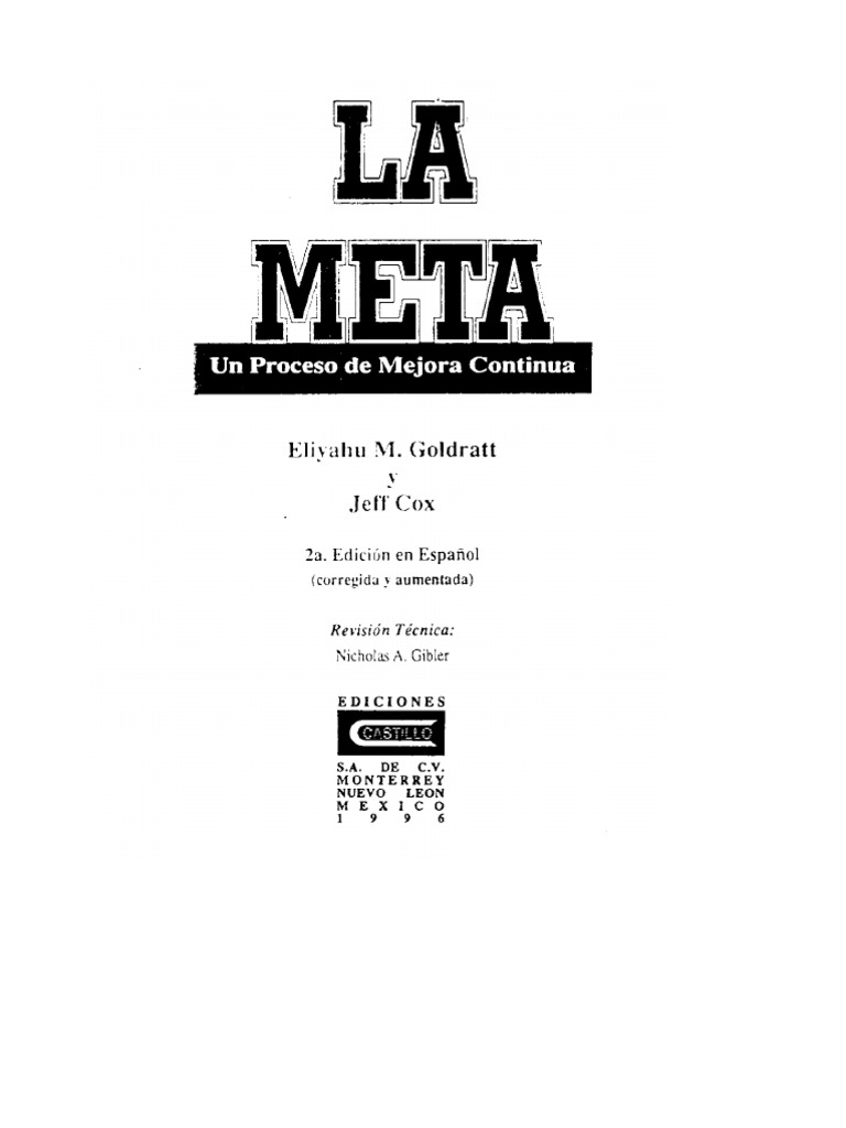 La Meta | PDF | Conocimiento | Naturaleza
