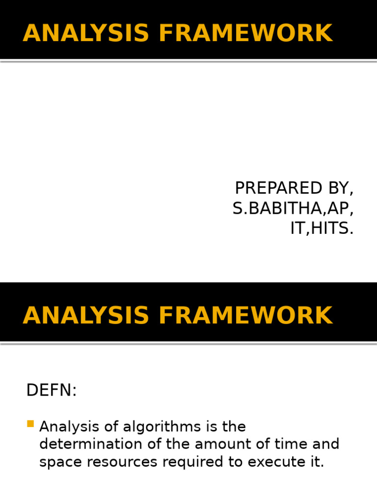 Analysis Framework | PDF