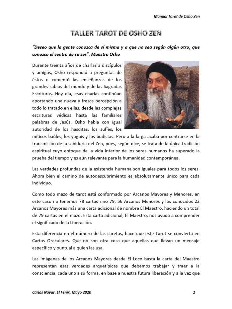 Manuel TAROT DE OSHO ZEN | PDF