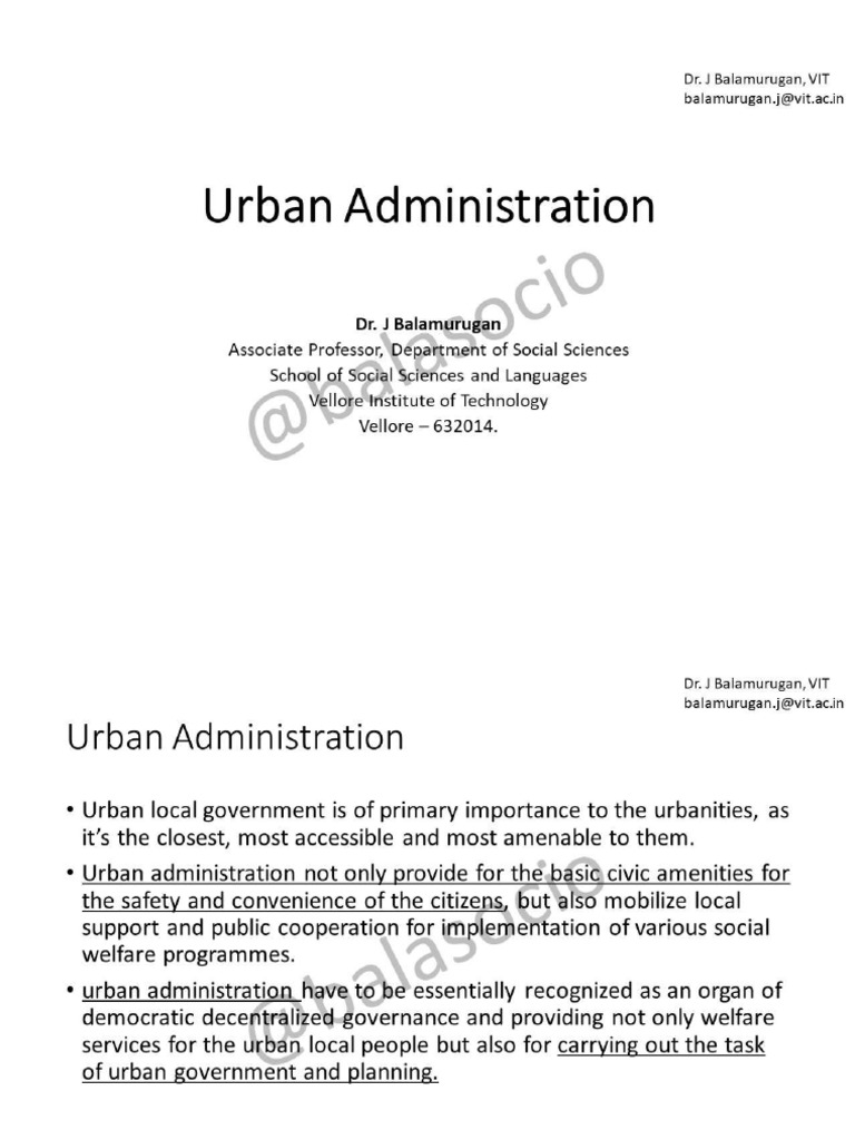 14-Unit - 4 - Urban Administration Agencies - Structures, Powers and ...