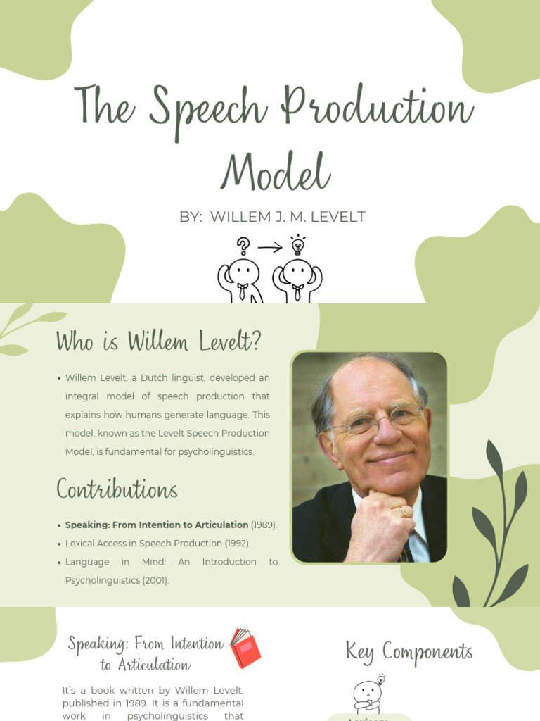 The Language Production Model | PDF | Language Arts & Discipline ...