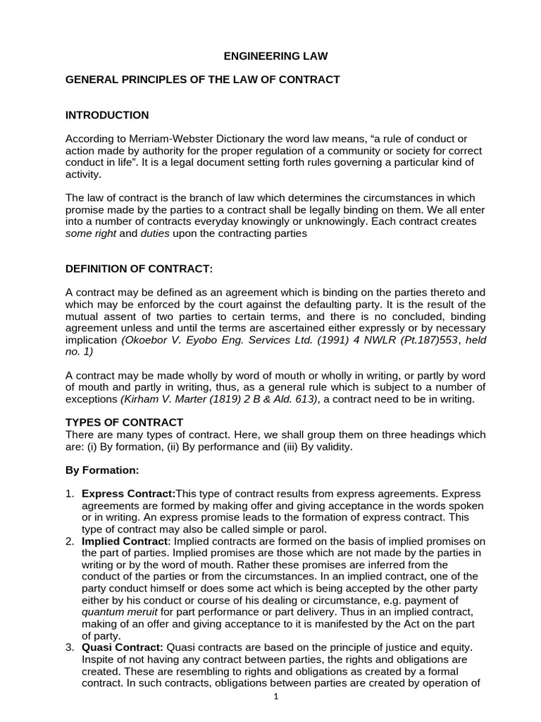 Engineering Law | PDF | Finance & Money Management | Law