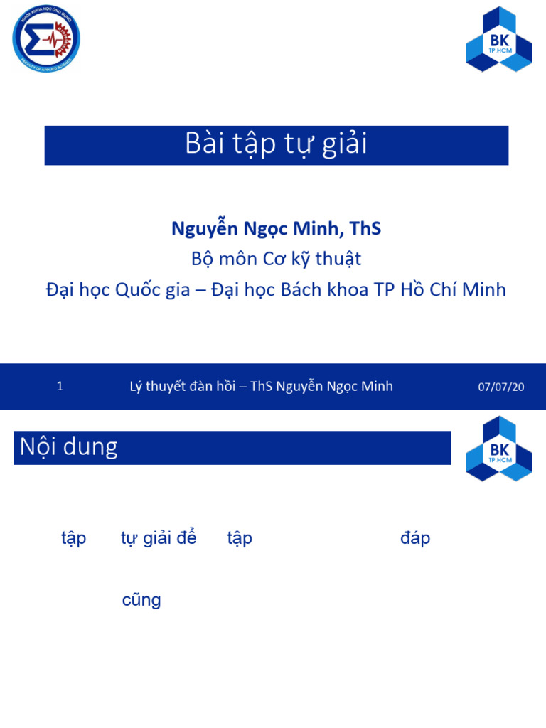 Ly Thuyet Dan Hoi BT Tu Giai | PDF