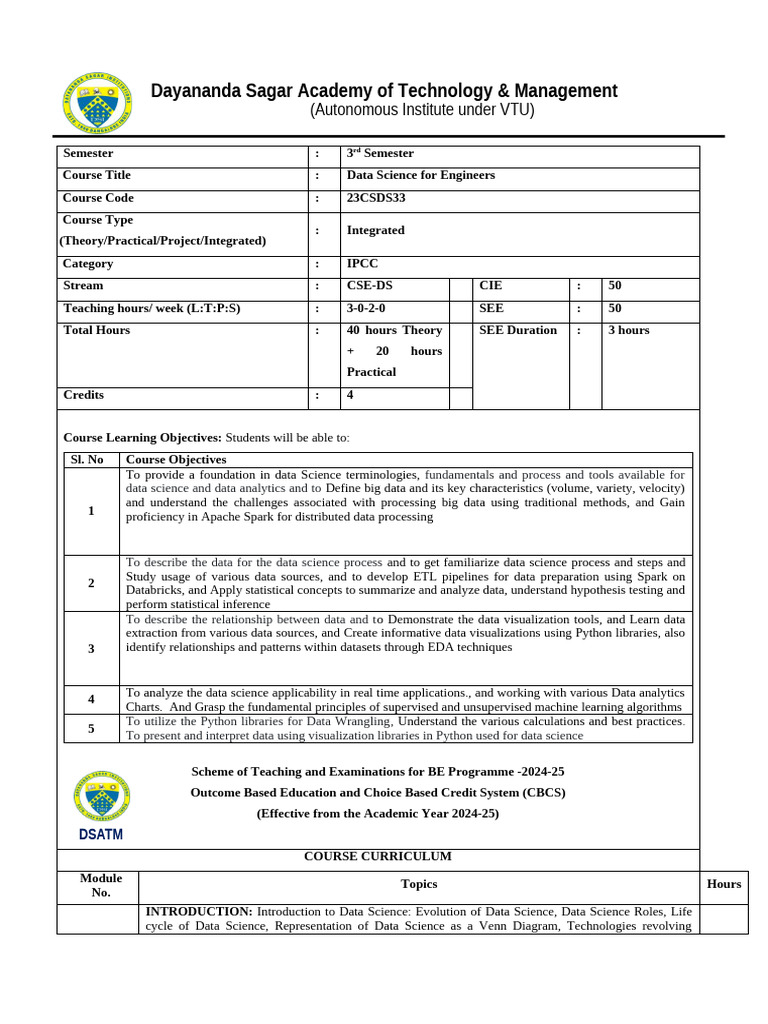 2nd - Semester - Data Science - Final - Updated | PDF | Computers
