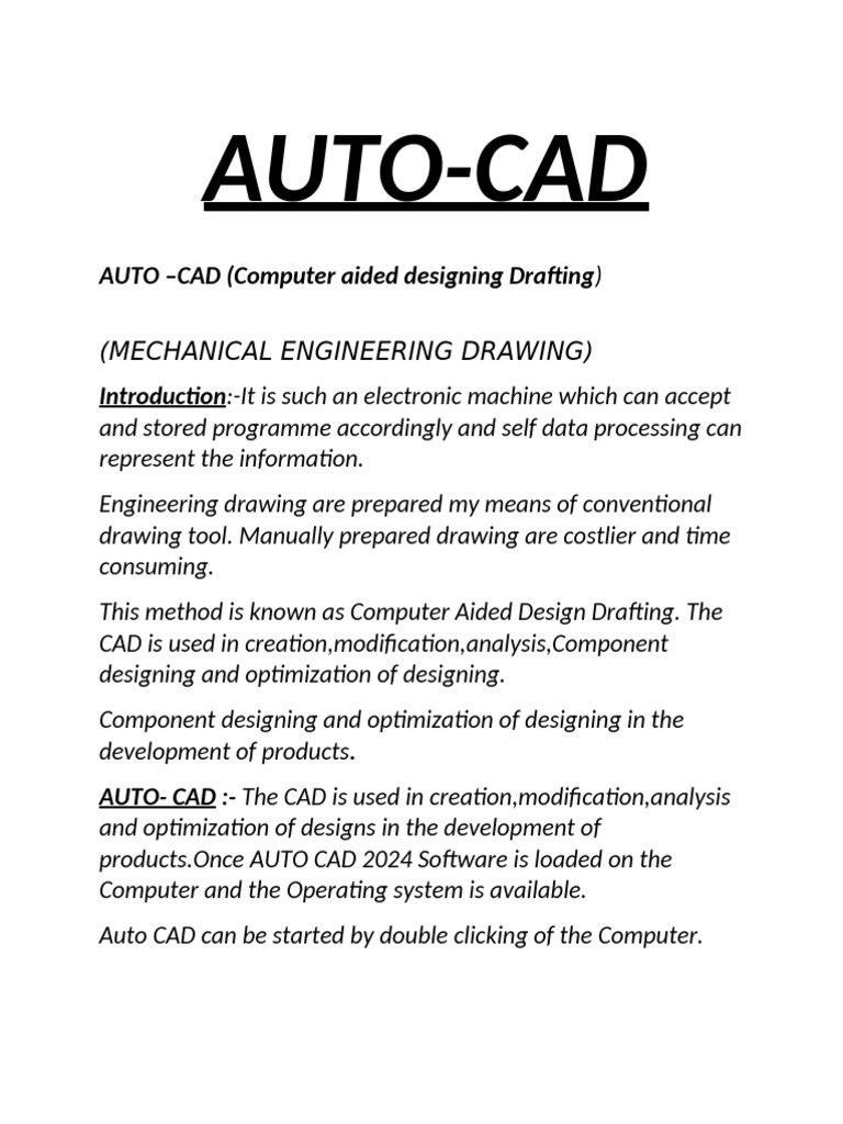 Auto Cad | PDF