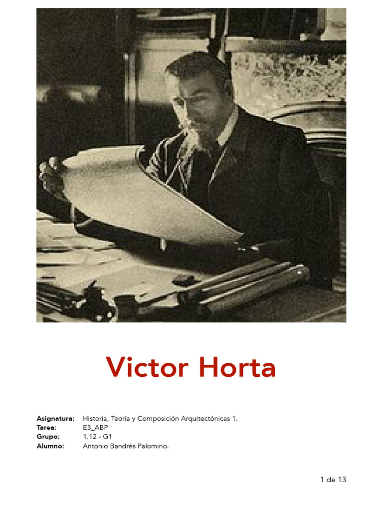 Victor Horta | PDF
