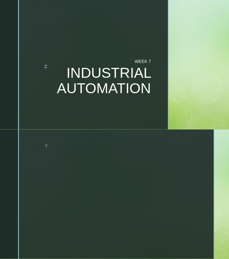 Week 7 Industrial Automation | PDF