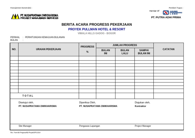 Form - Ba Progress | PDF