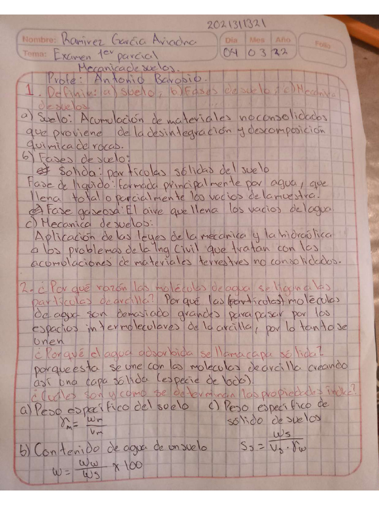 Ariadna Ramirez 2021311321 Primer Parcial | PDF