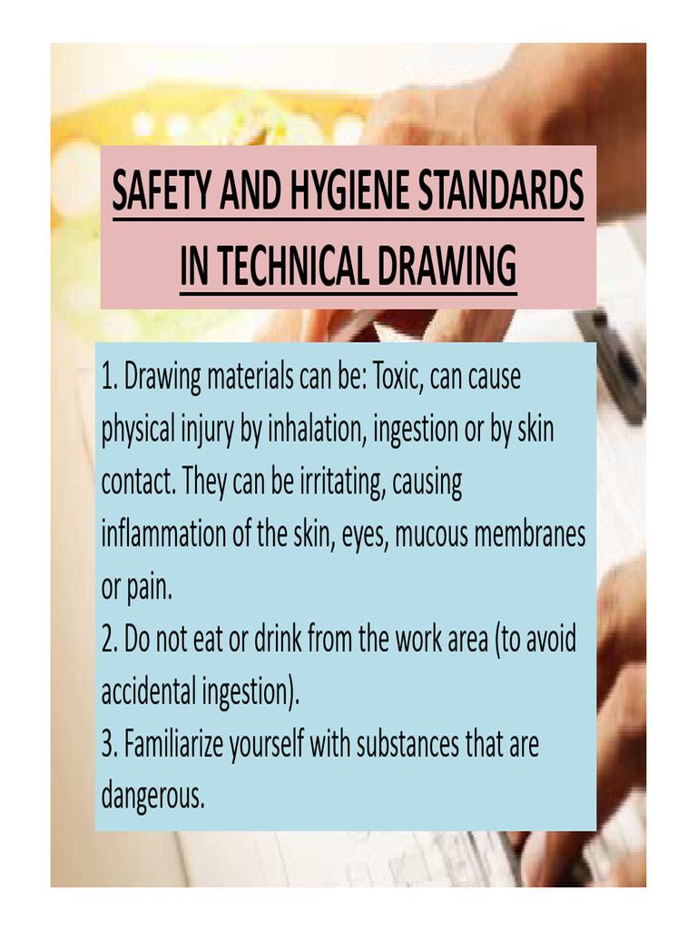 Topic 1 Safety and Hygiene Standards in Technical Drawing | PDF