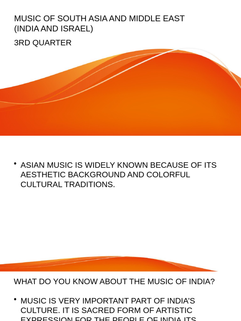 Music of South Asia and Middle East | PDF