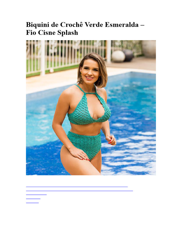 69 - Receita e GrÃ¡fico - Biquini de CrochÃ Verde Esmeralda 2 | PDF