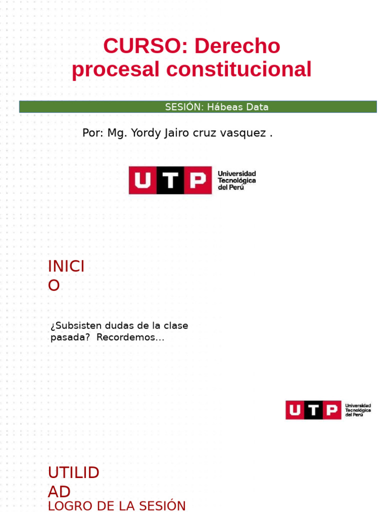 S11 - s1 - Habeas Data | PDF