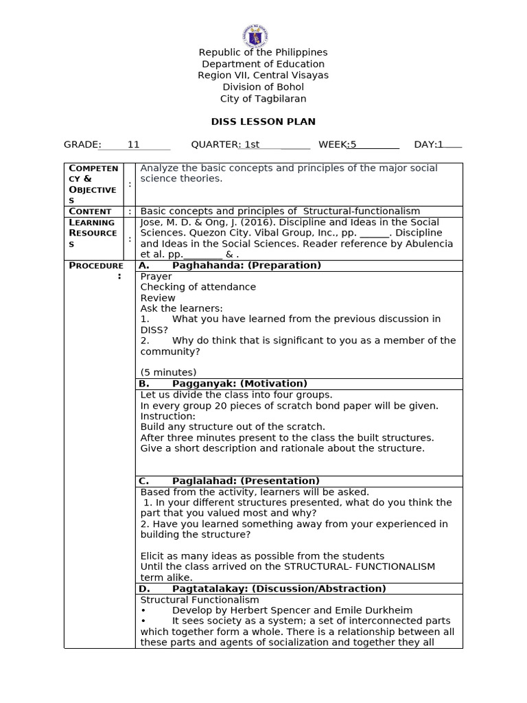 SHS - Diss - Week 5 - Day01 | PDF