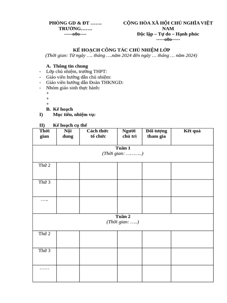 Thực Hành KNGD Kế Hoạch Tham Khảo | PDF