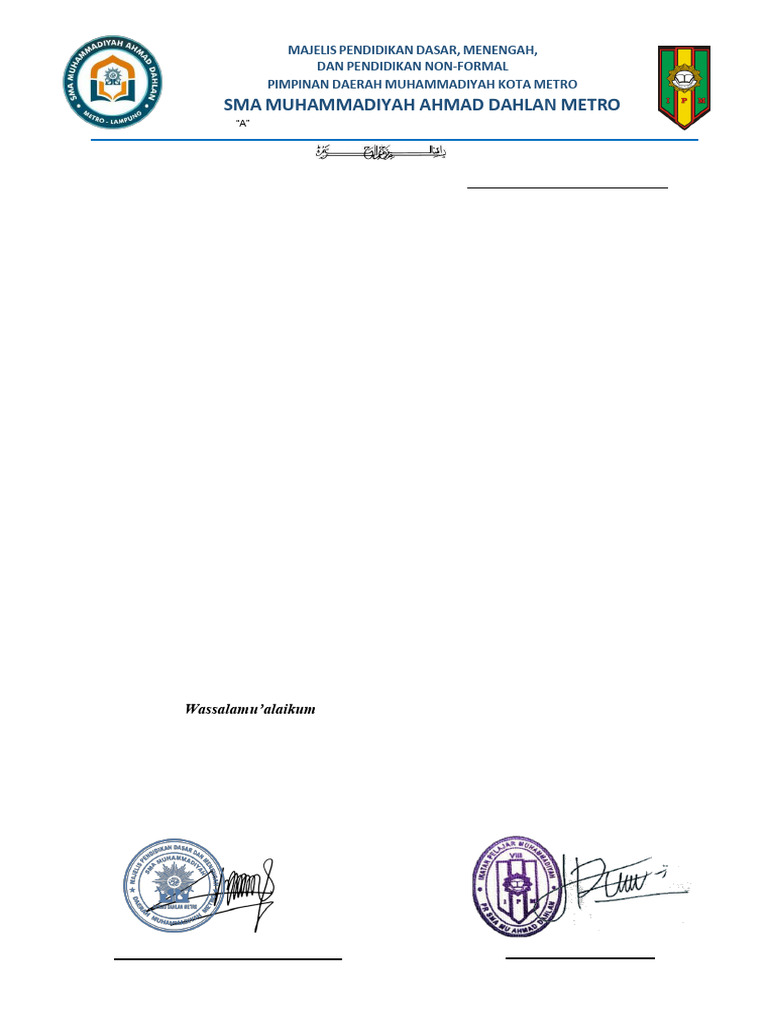 Edaran Taruna Melati 1 SMA MUAD 2024-1 | PDF