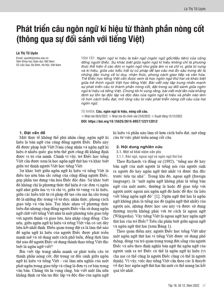 Học TV cho trẻ khiếm thính | PDF