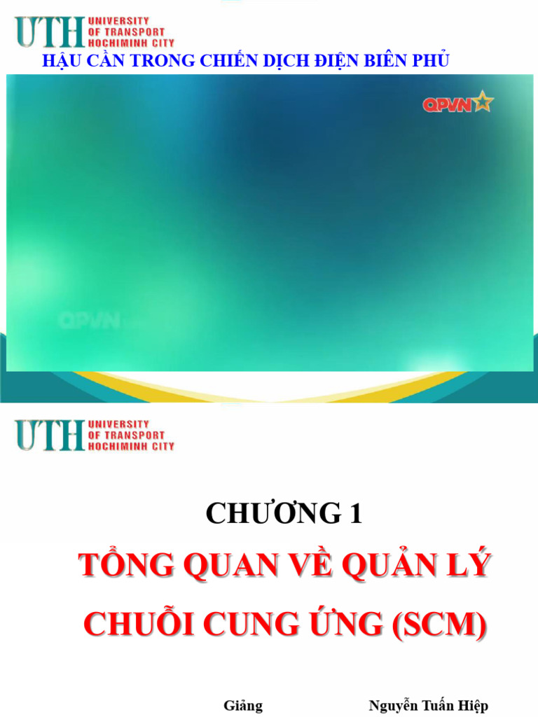 CHƯƠNG 1 - Tổng quan về SCM - 25.09 | PDF