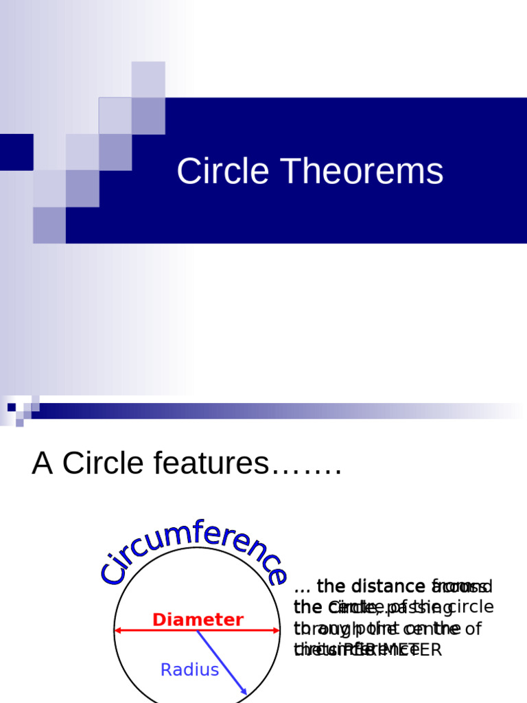 Circle Theorems 1 To 4 | PDF
