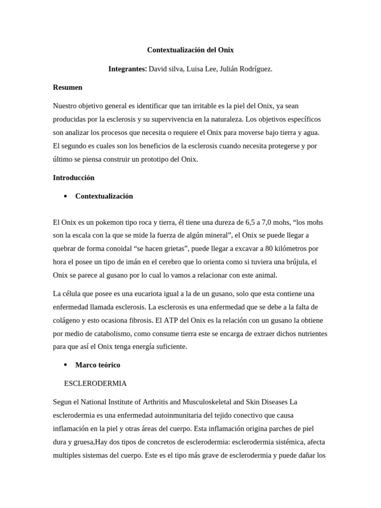 Contextualización Del Onix | PDF