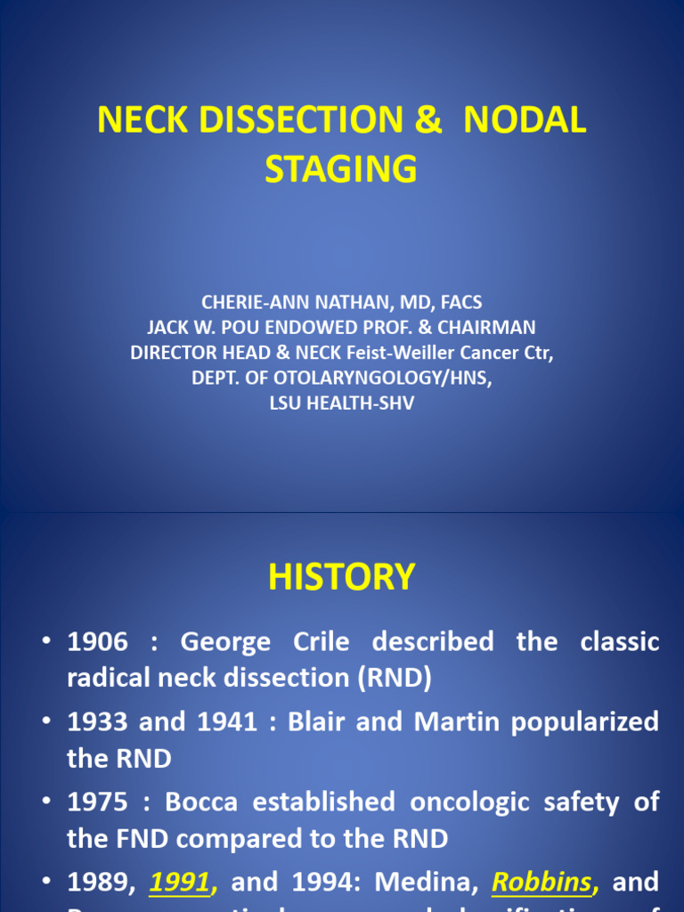 Neck Dissection CANathan 2019AAO AHNS | PDF