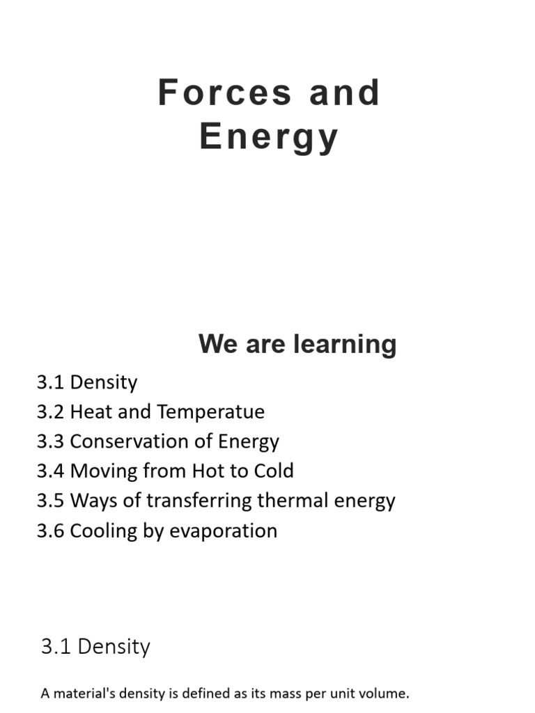 Lesson 3-Forces and Energy | PDF