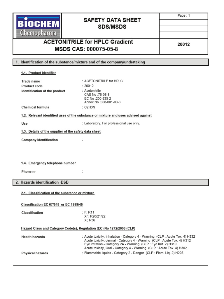 Msds | PDF