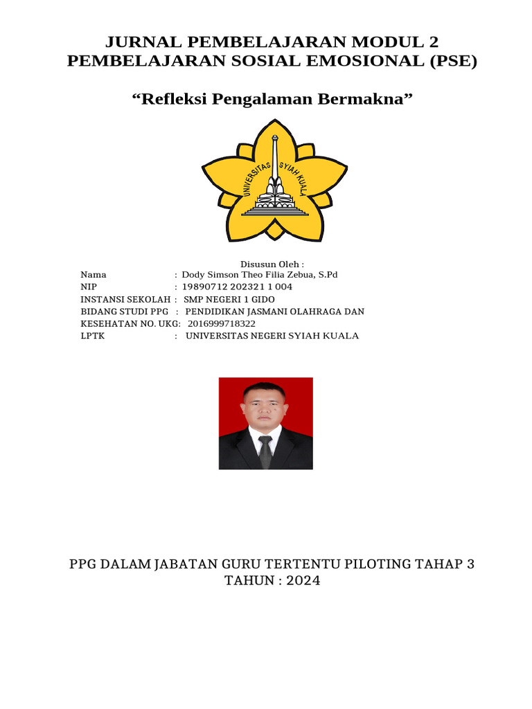 Jurnal Pembelajaran Modul 2 Pse | PDF