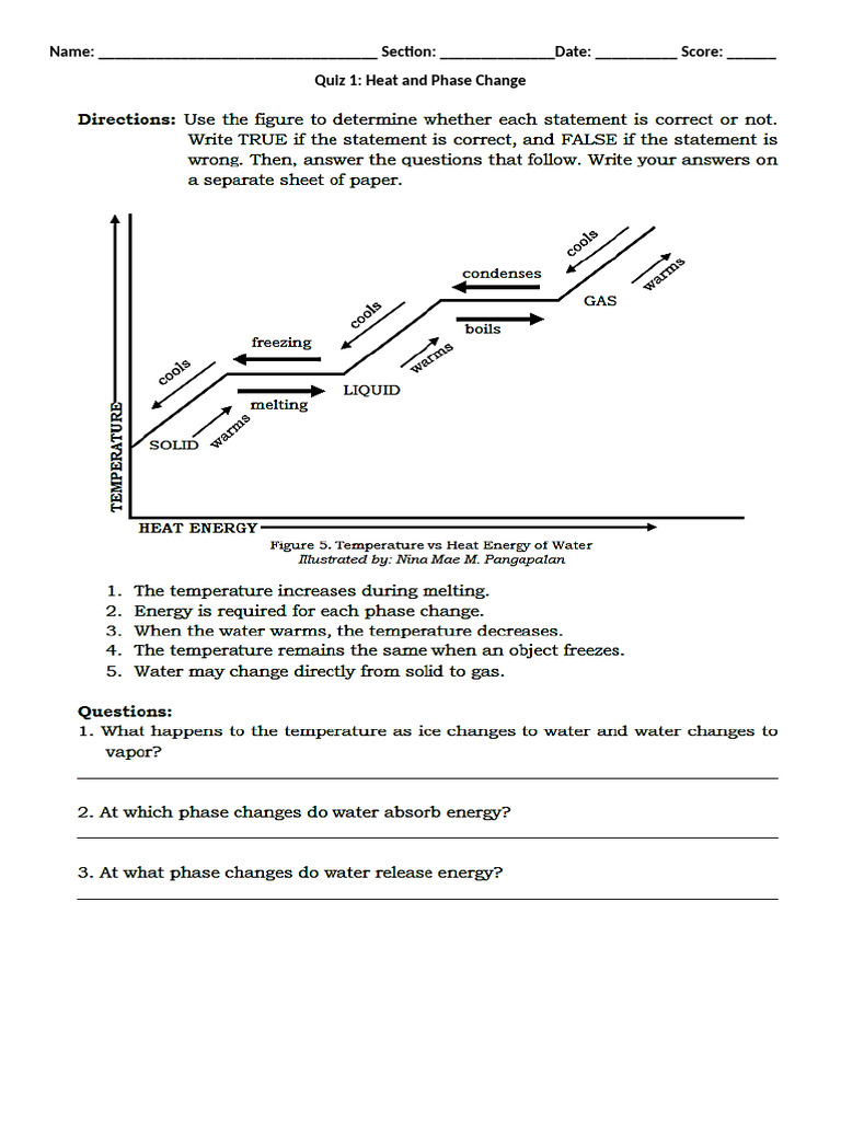Activity - Phase Change | PDF