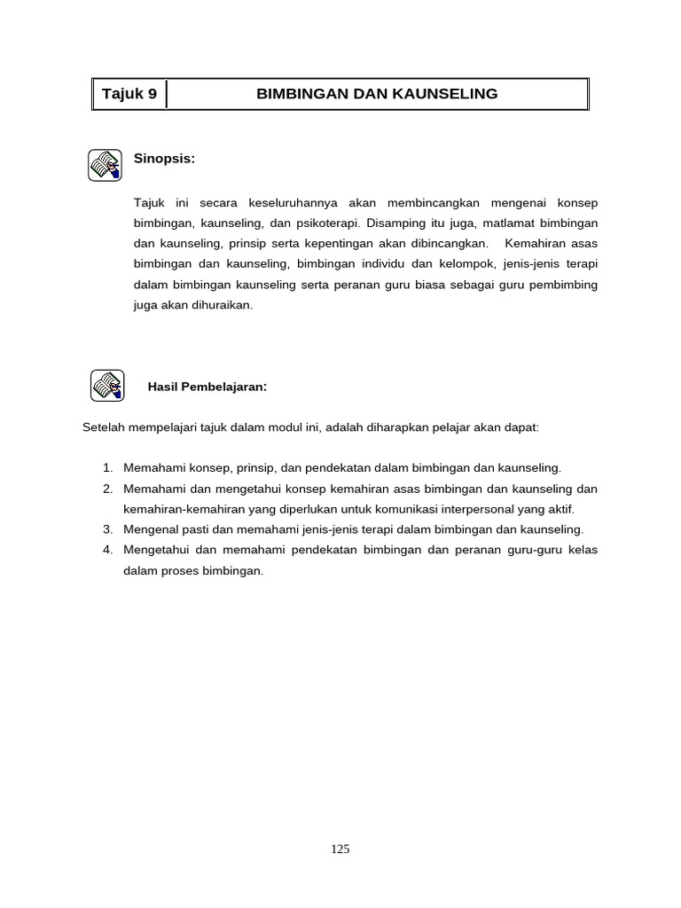 16_Tajuk 9 Bimbingan dan Kaunseling | PDF