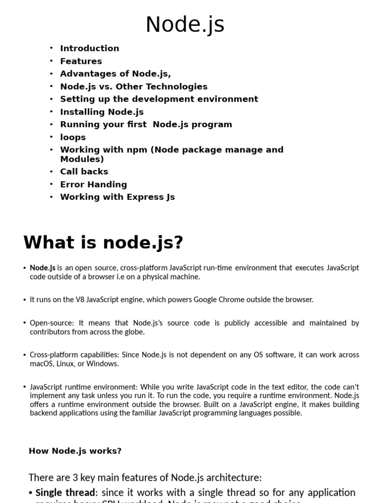 Node Js | PDF