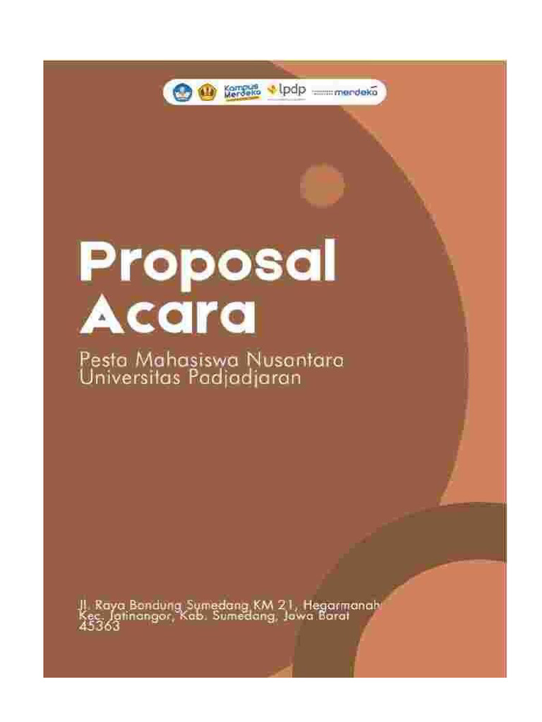 Proposal - Pesta - Mahasiswa - Nusantara - Universitas - Padjadjaran - Maluku Utara | PDF