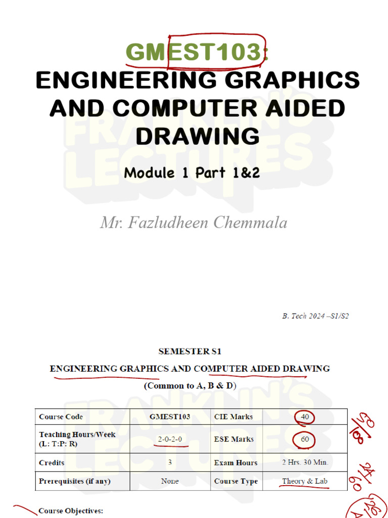 Module 1 Engineering Graphics (1) (1) | PDF