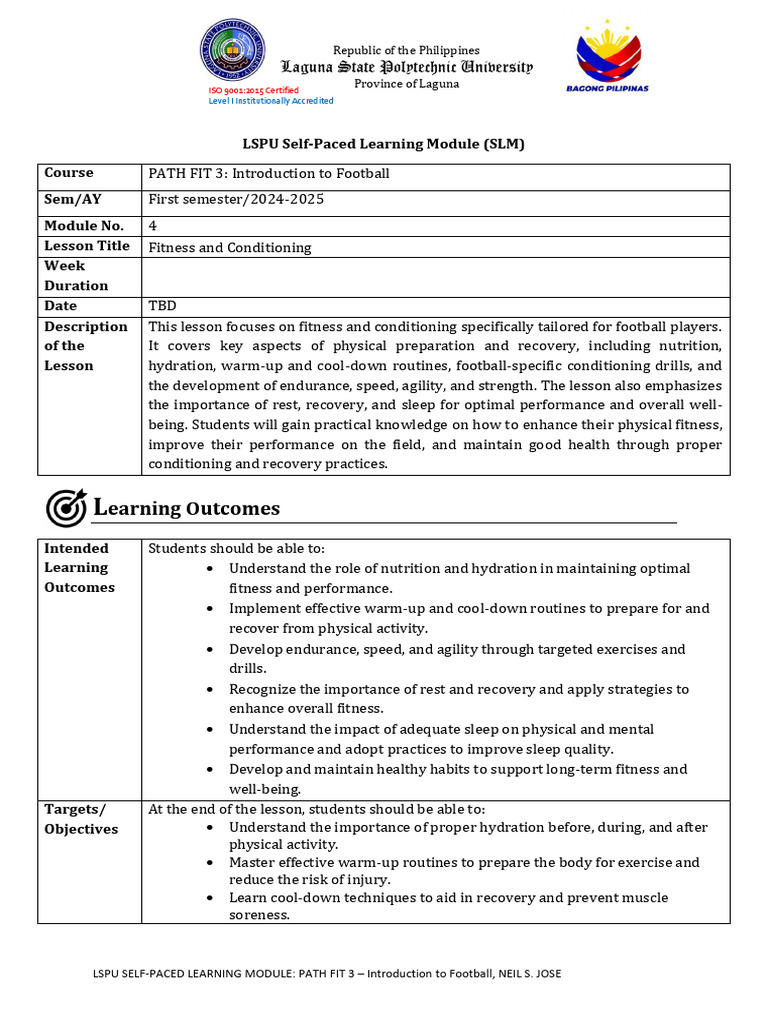 PATH FIT 3_CBAA_SLM 3 | PDF