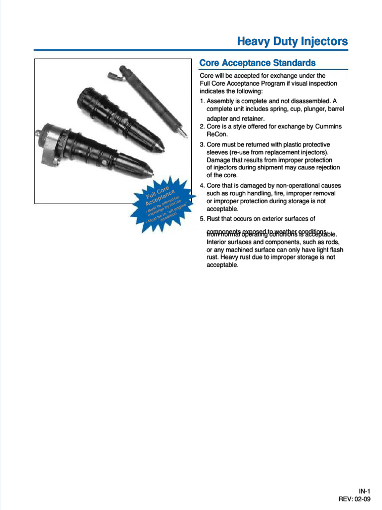 Injectors Cummins Catalogo PDF | PDF