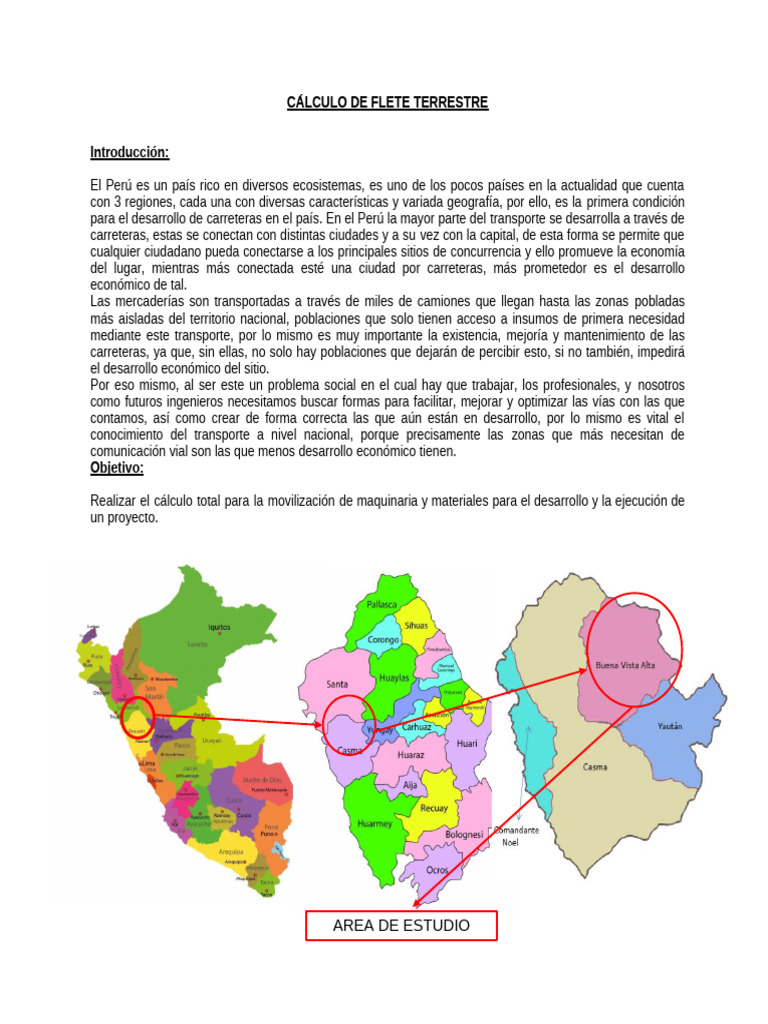 Informe Flete PDF Nota 16 | PDF