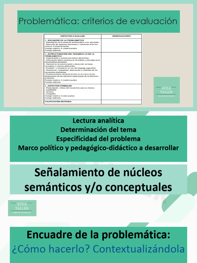 CRITERIOS DE EVALUACION | PDF