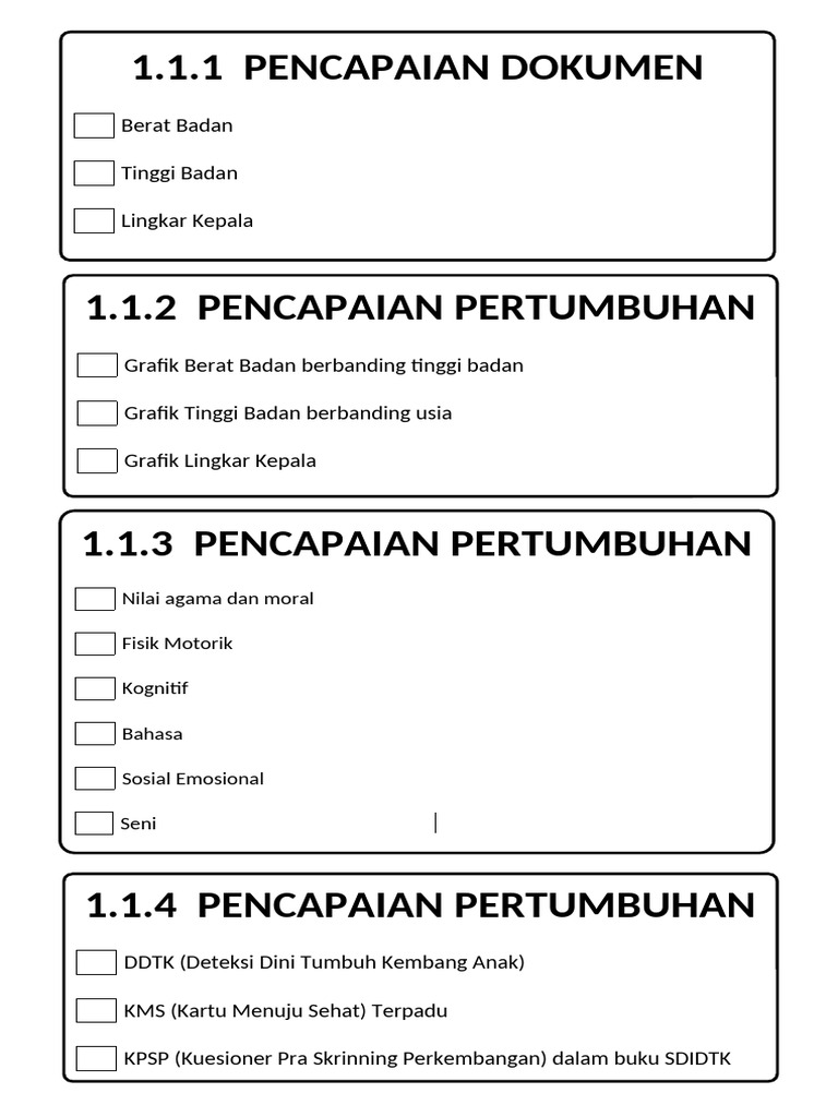Tempelan Administrasi Paud | PDF