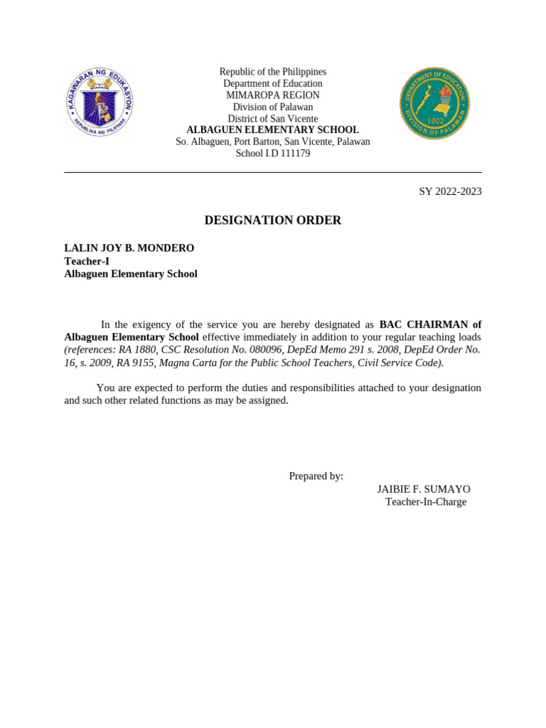 2022-2023 Designation | PDF