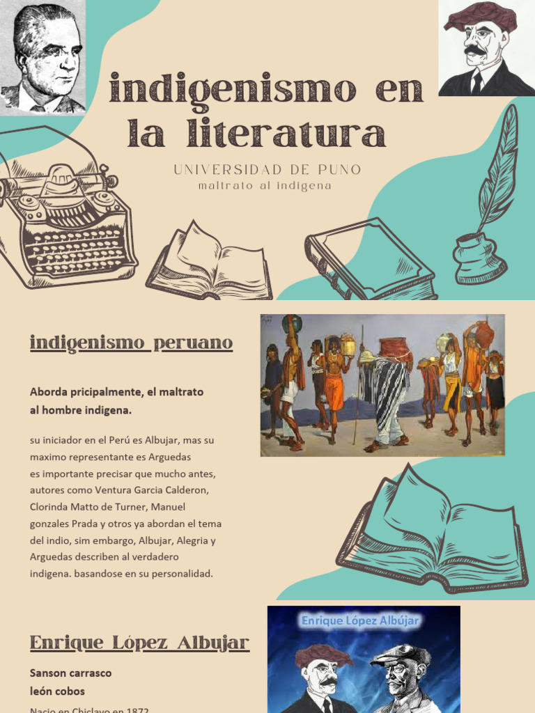 Presentación Trabajo de Literatura Versátil Elegante Tono Crema y ...